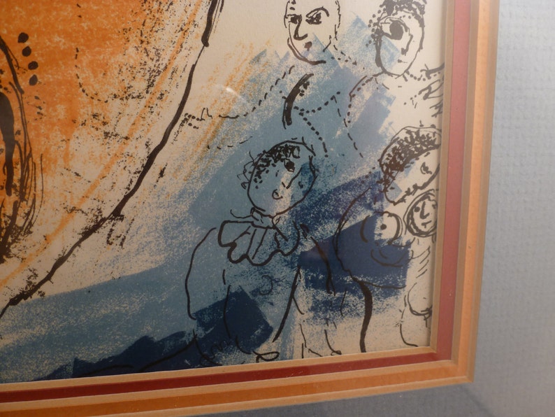Marc Chagall Lithograph The Accordionist 1957 Etsy