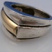 Vintage Men's Retro Ring 18k Gold Silver by Jeffery Levin - Etsy