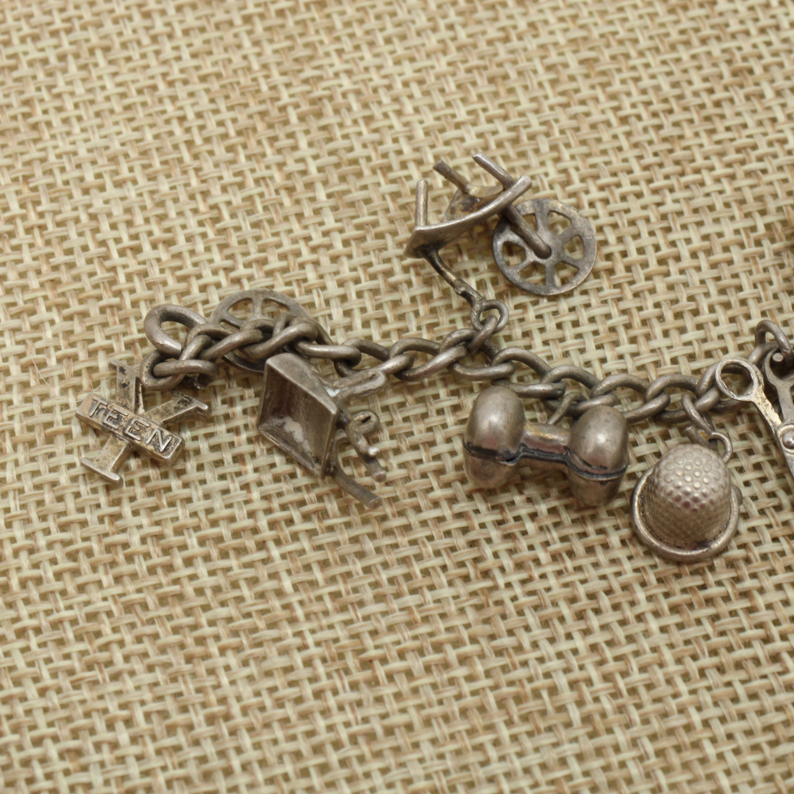 Vintage Sterling Silver Western Theme Charm Bracelet South | Etsy