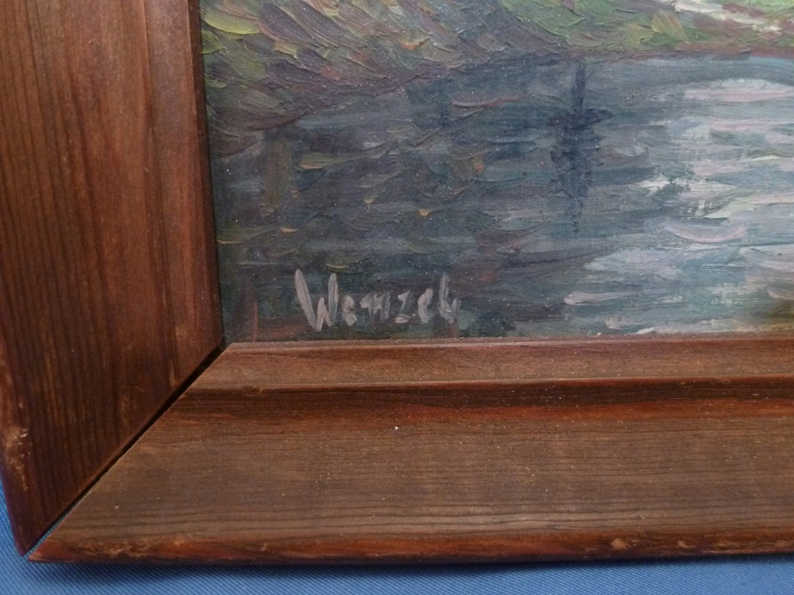 Edward Wenzel Paintings Set Mountain Landscape - Etsy