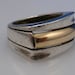 Vintage Men's Retro Ring 18k Gold Silver by Jeffery Levin - Etsy