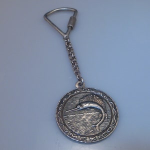 Vintage Mexican Sterling Silver Sworadfish Keychain From Mazatlan - Etsy