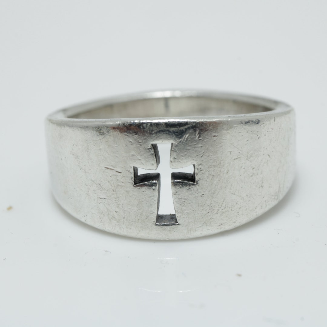 Vintage James Avery Cut Out Cross Sterling Silver Ring Size 4.5 - Etsy