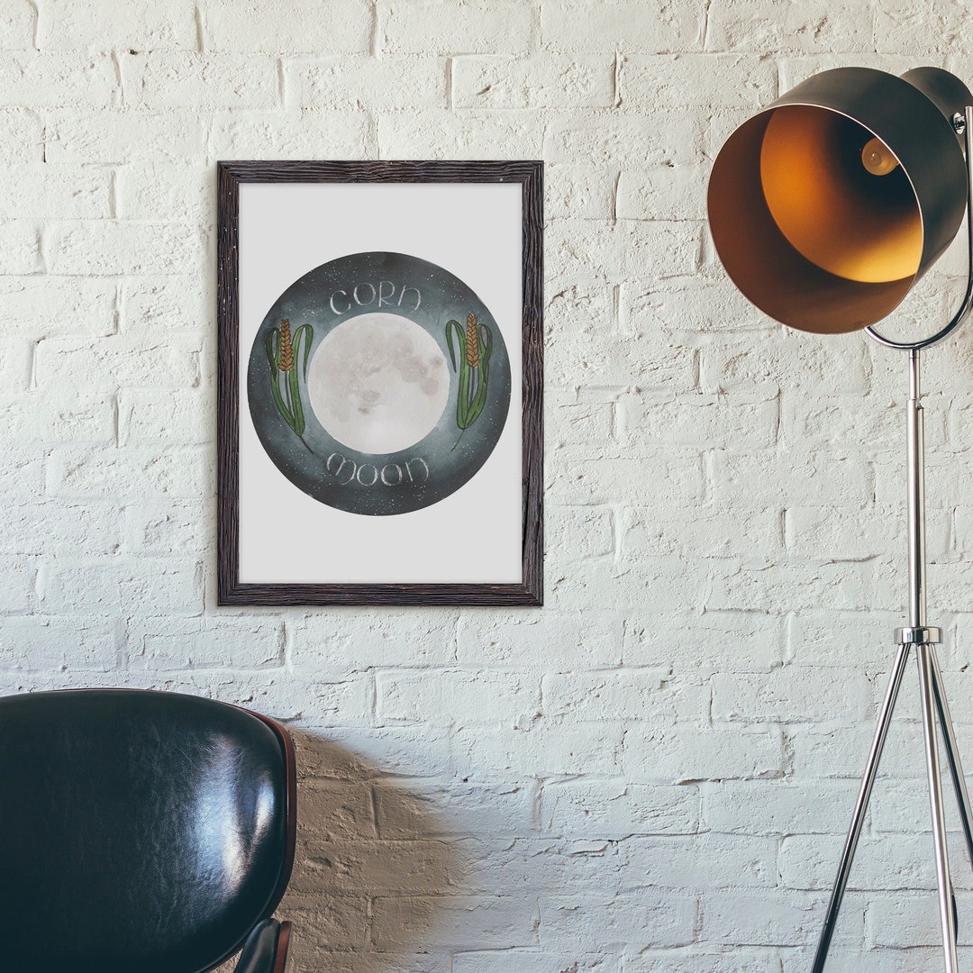 Full Moon Corn Downloadable Print - Etsy