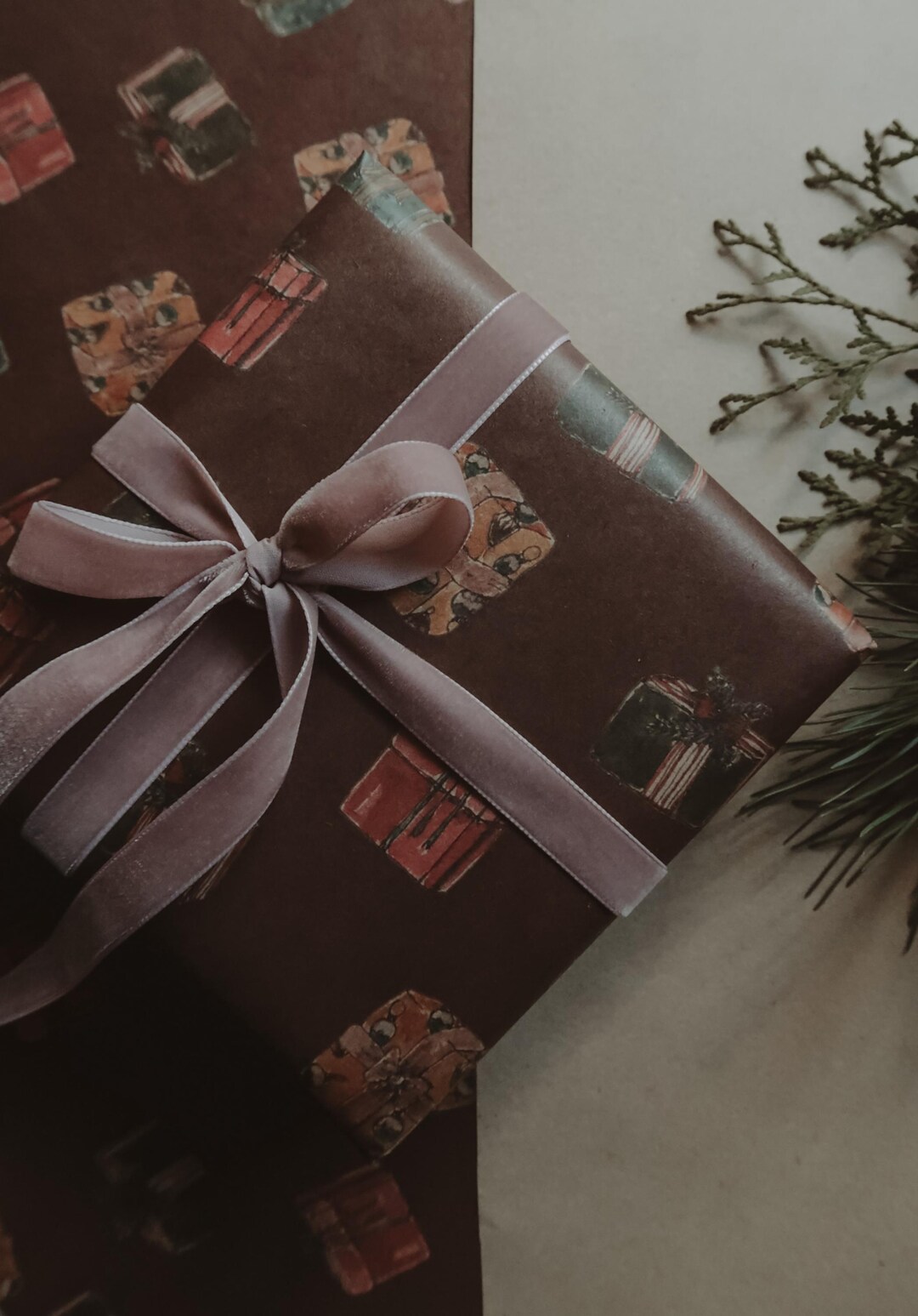 Gifts Wrapping Paper, Christmas Gift Wrap, Green Christmas Wrap ...