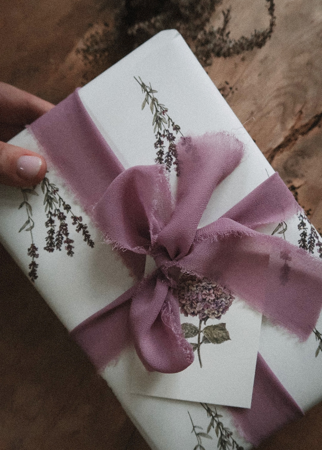 Lavender Wrapping Paper,gift Wrap, Rustic Wrapping, Watercolour Gift ...