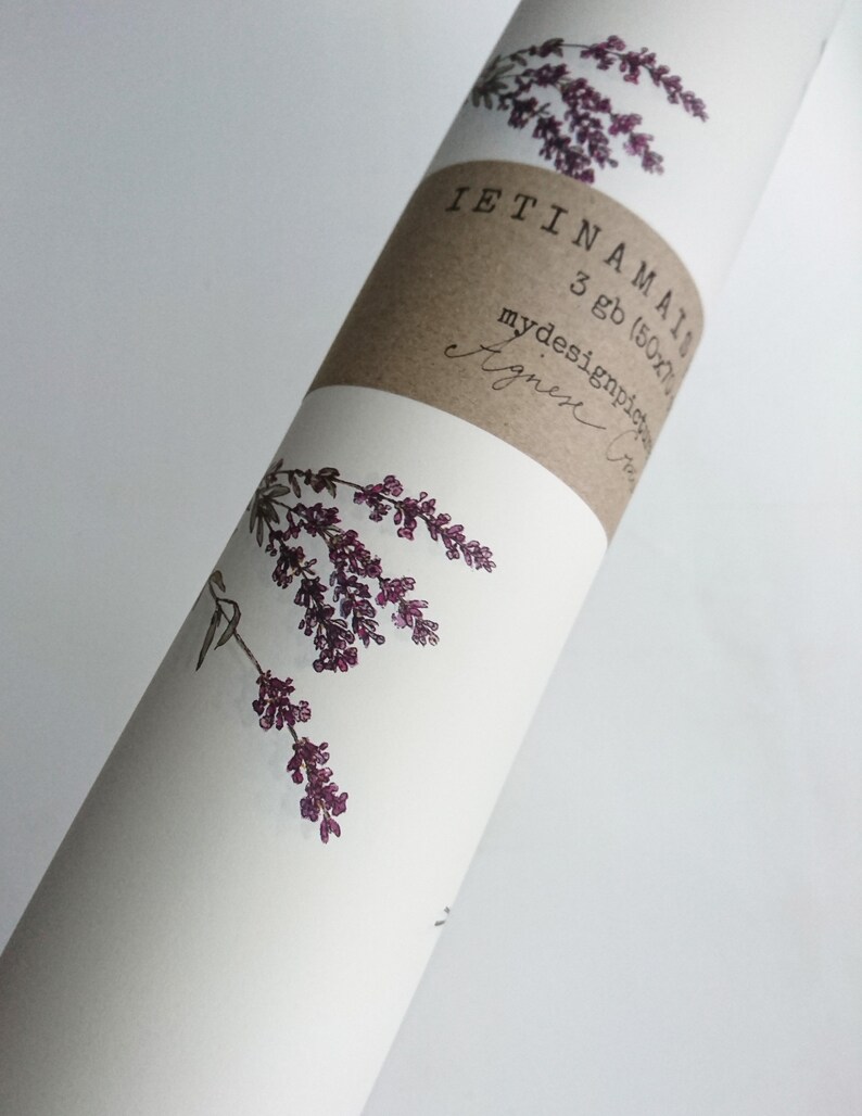 Lavender Wrapping Papergift Wrap Rustic Wrapping - Etsy Canada