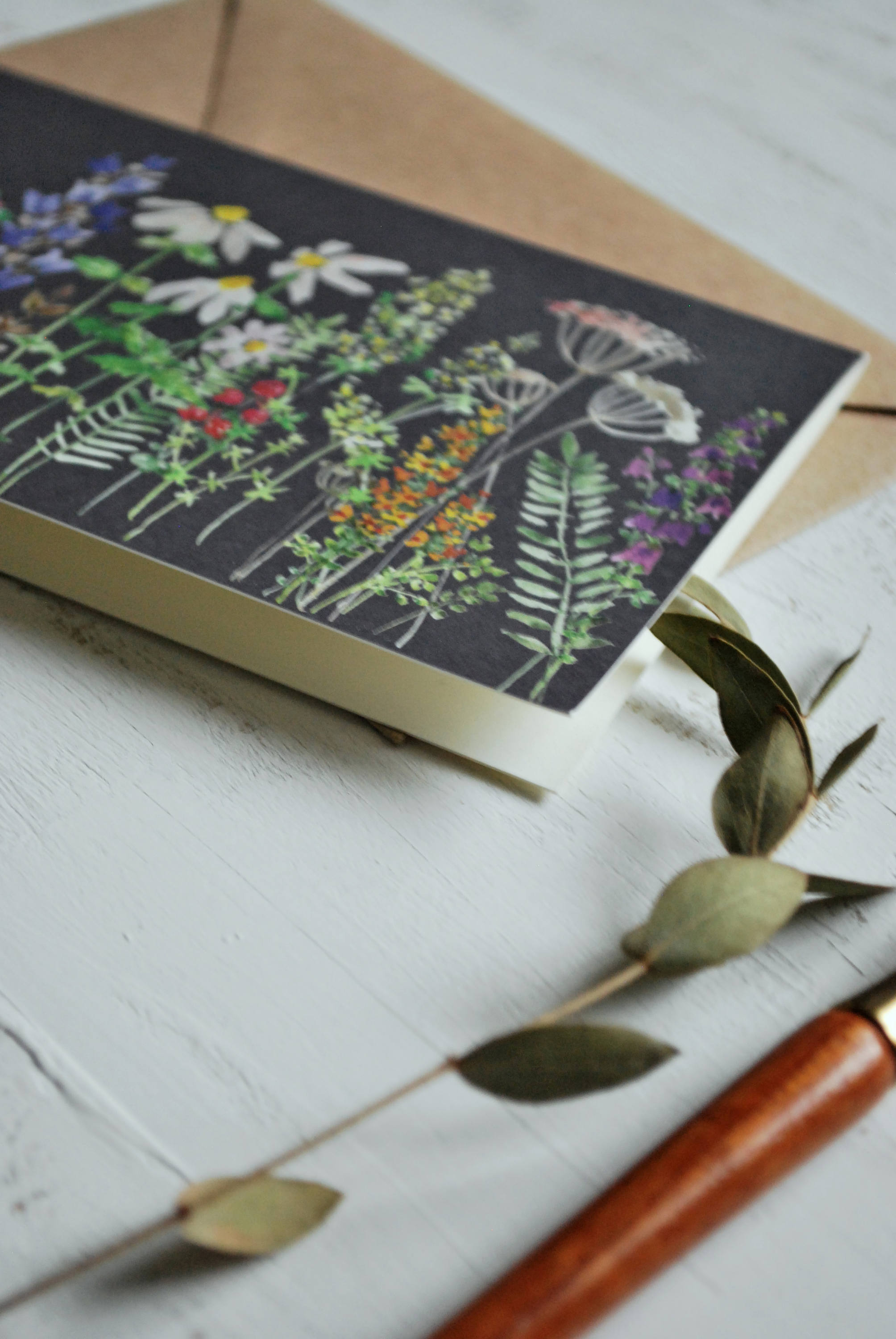 Greeting Card Birthday Card Rustic Greeting Card Floral - Etsy