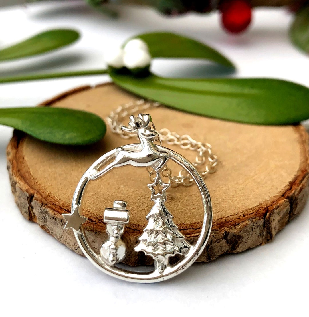 Sterling Silver Magical Wonderland Necklace, Winter Jewellery Christmas ...