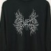 Black Metal Long Sleeve T-shirt Gothic Clothing Nu Goth Heavy Metal ...