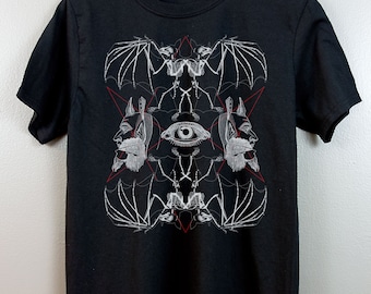 Occult Short-sleeve T Shirt Gothic Esoteric Clothing Witchy - Etsy
