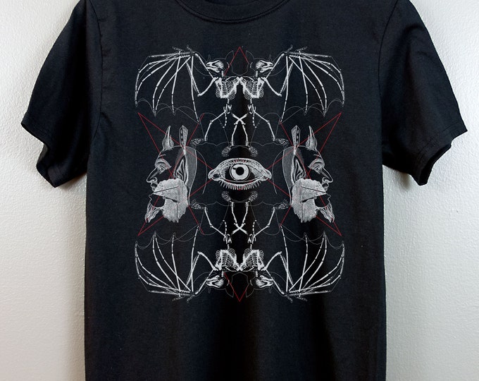 Occult Short-sleeve T Shirt Gothic Esoteric Clothing Witchy | Etsy