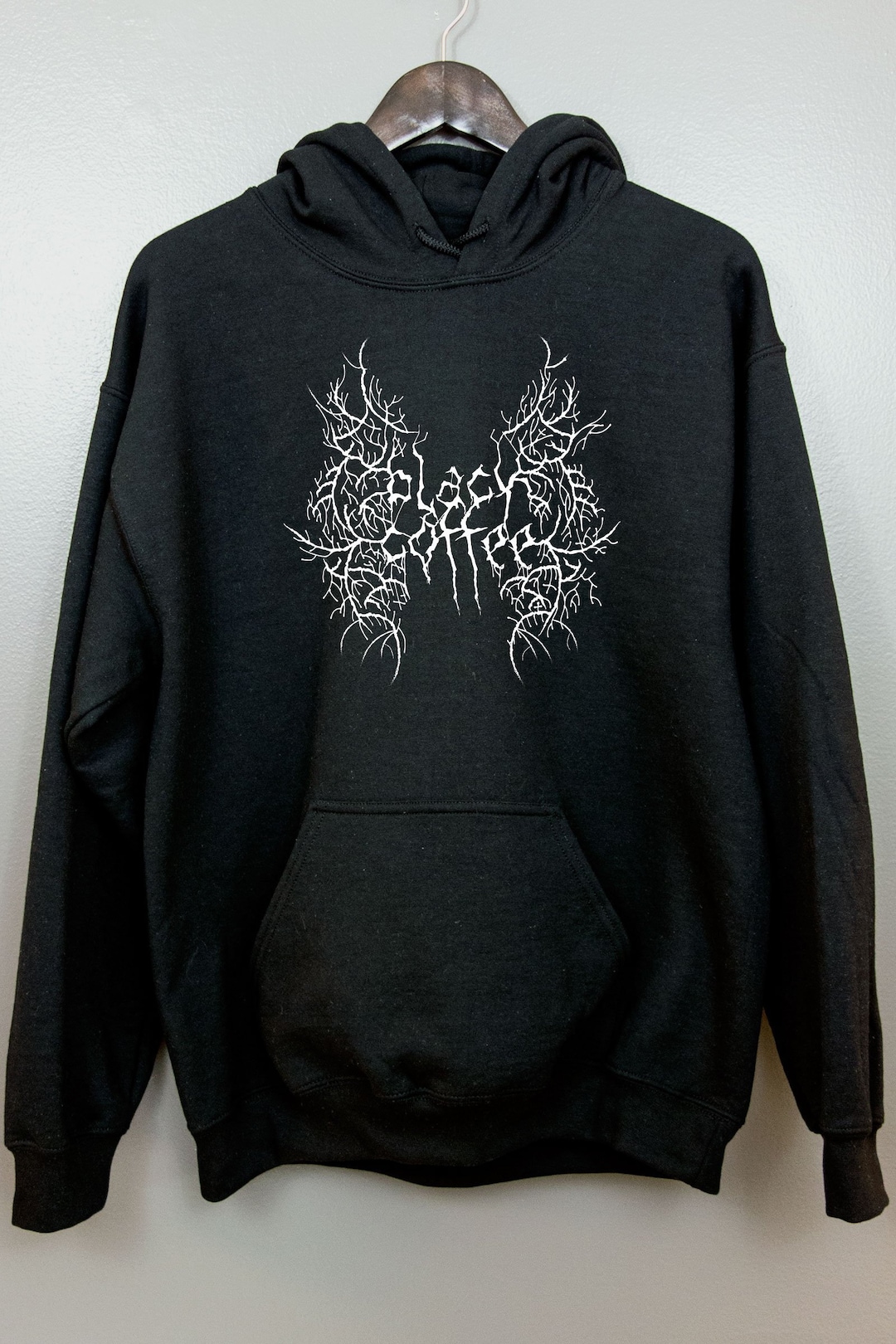 Black Metal Hoodie Hooded Sweatshirt Gothic Clothing Nu Goth Heavy ...