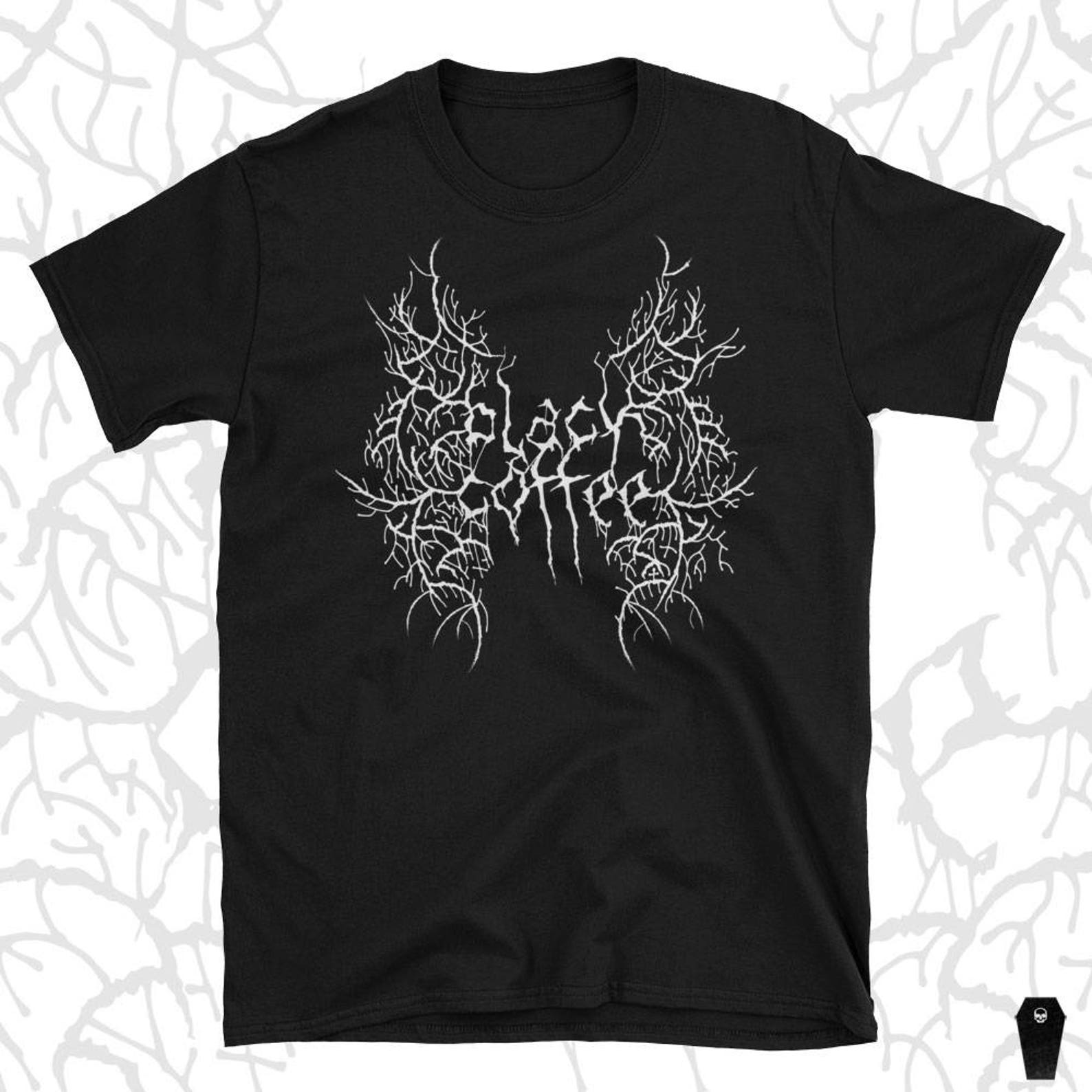 Black Metal Short-sleeve T Shirt Gothic Clothing Nu Goth | Etsy