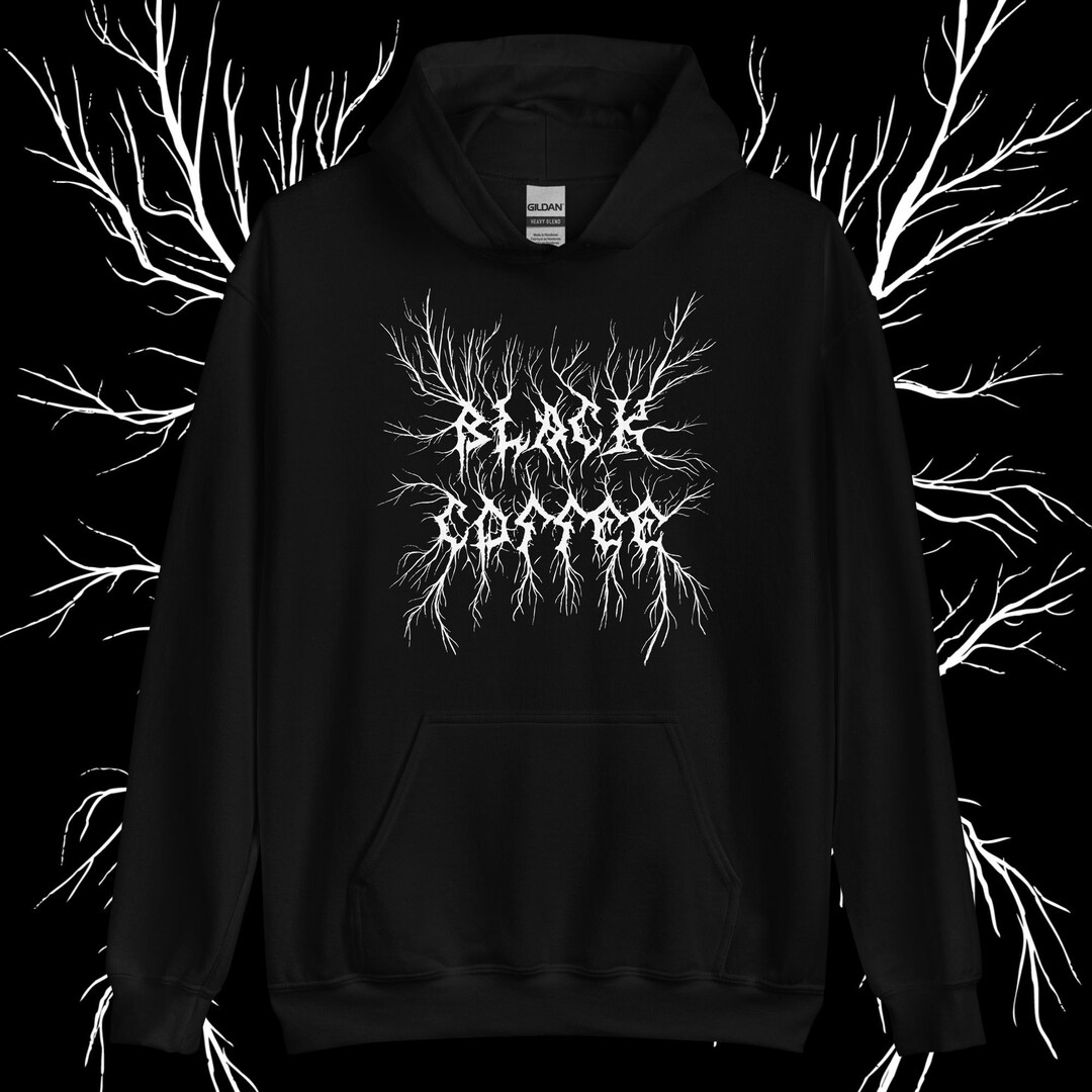 Black Metal Hoodie Hooded Sweatshirt Gothic Clothing Nu Goth Heavy ...