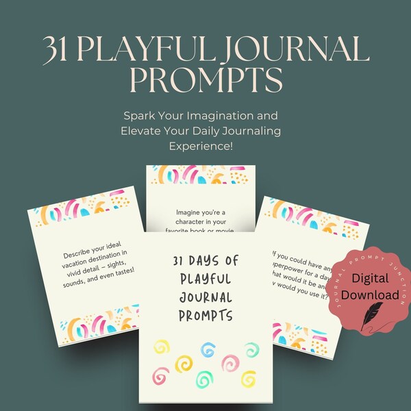 Daily Journal Prompts Cards - Etsy