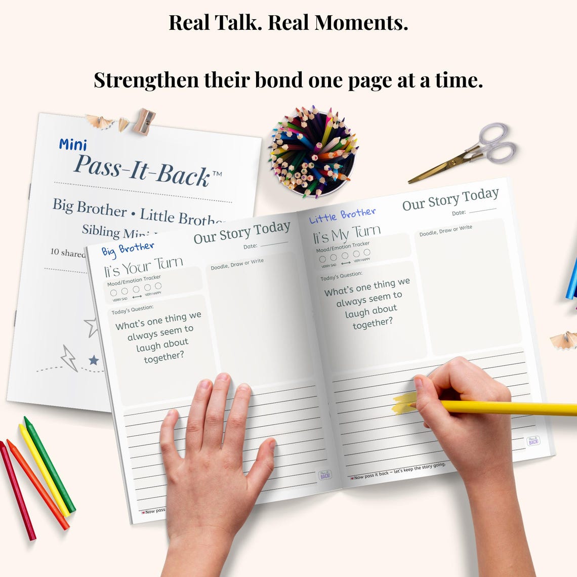 Printable Big Brother Little Brother Journal – Kids Sibling Activity ...