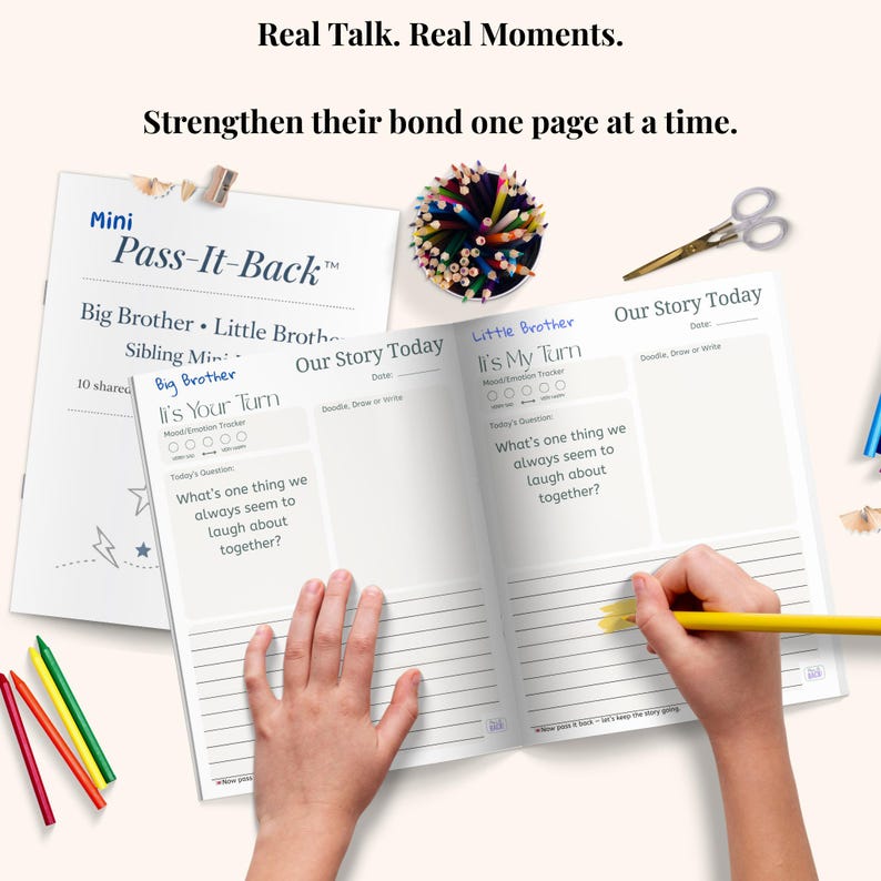 Printable Big Brother Little Brother Journal – Kids Sibling Activity ...