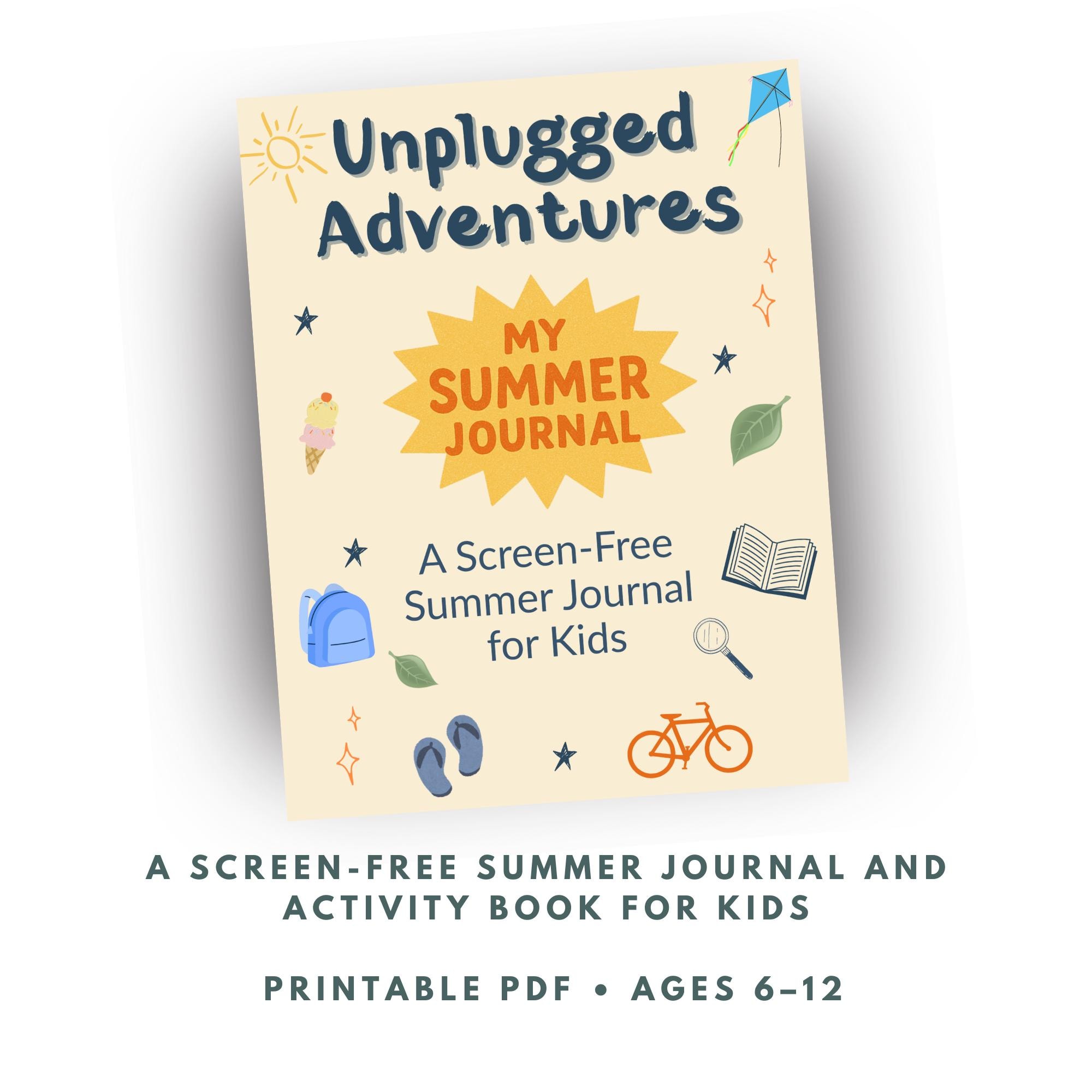 Printable Summer Kids Journal: Screen-free Activities, Bingo (PDF) - Etsy