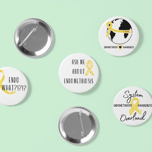 Endometriosis Awareness Pin: Endo What?!? Support Gift - Etsy