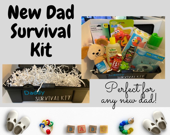 New Dad Survival Tool Kit - Gift Basket - Etsy