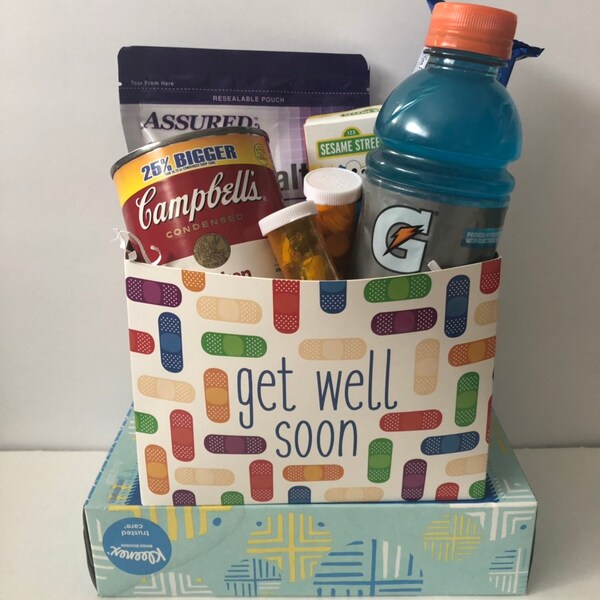 Get Well Goodie Basket - Etsy