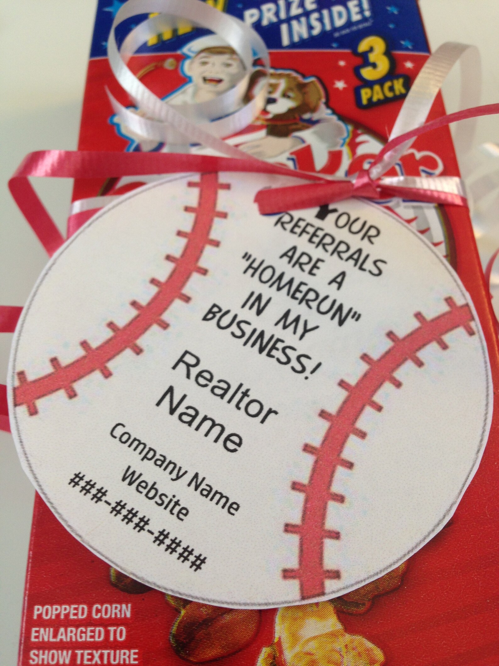 Baseball Themed Realtor Pop-bys - 20 Items - Etsy