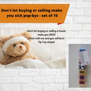Don't Let Selling Your Home Make You Sick Pop-by - Set of 10 - Etsy