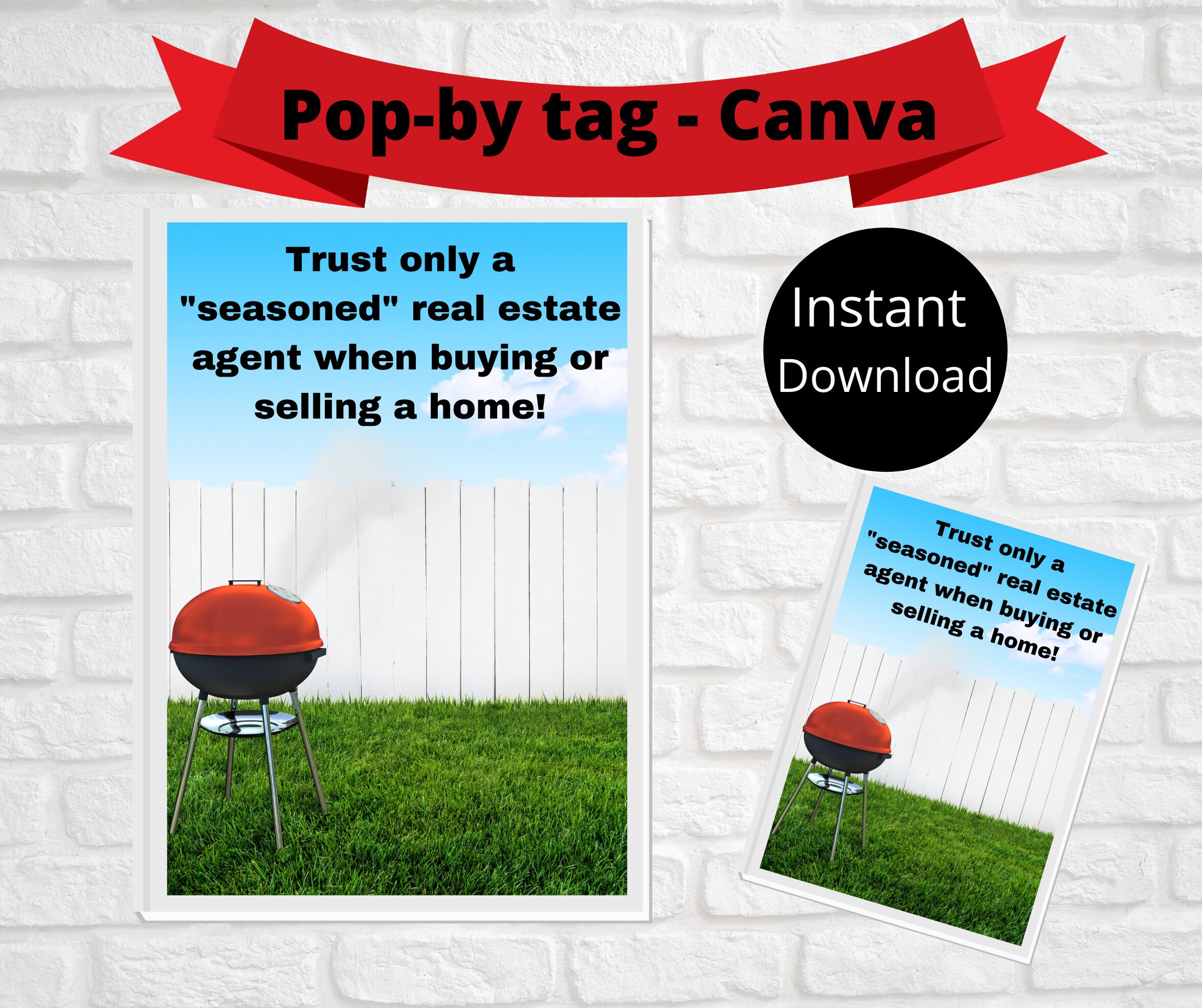 BBQ Themed Popby Tag - PDF Only - Etsy