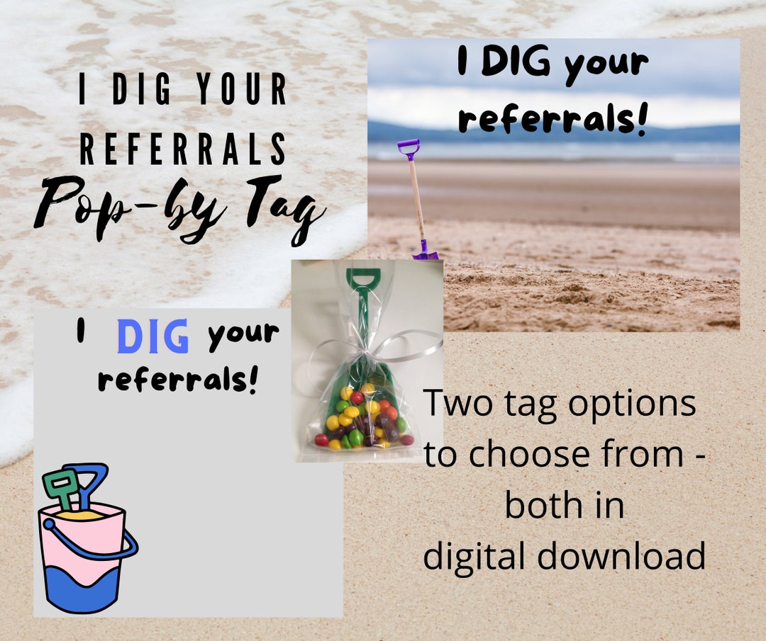 I DIG Your Referrals - Pop-by Tag - Etsy