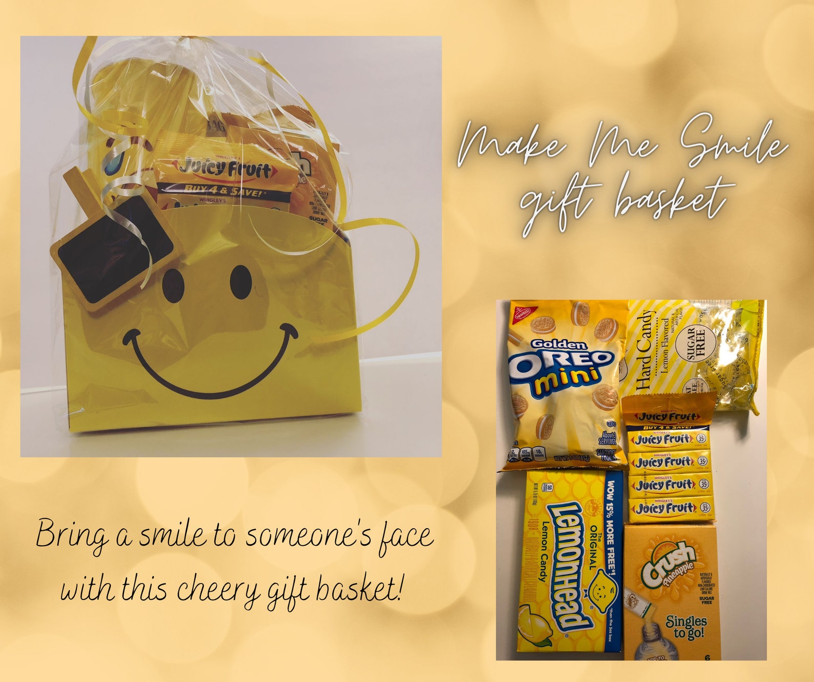 Make Me Smile Gift Basket - Etsy