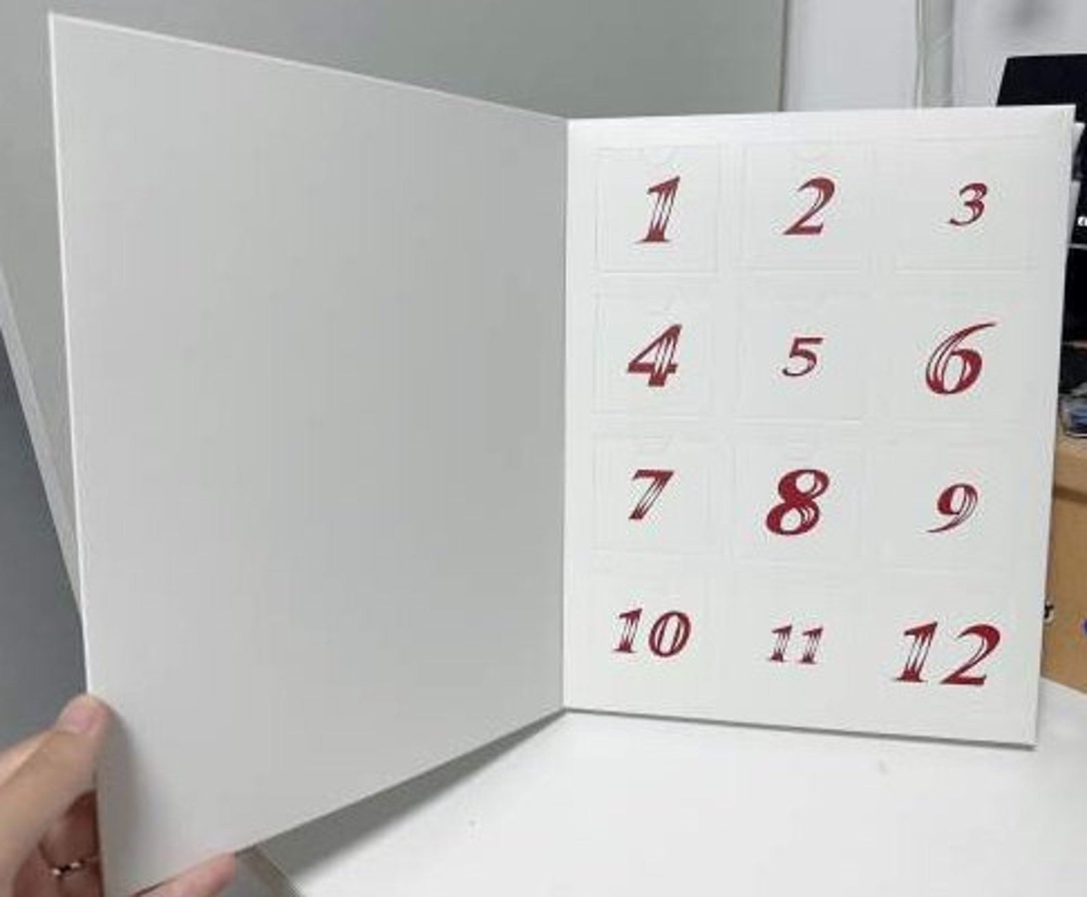 12 Days of Cookies Fillable Advent Calendar (set of 10 Empty) - Etsy
