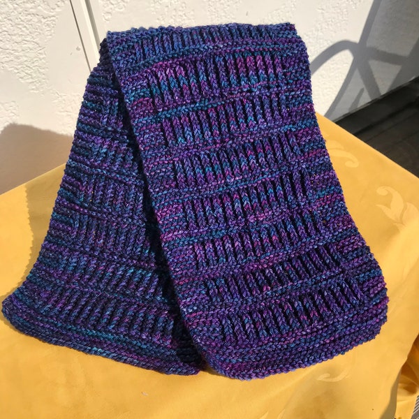 Knit Scarf Purple - Etsy