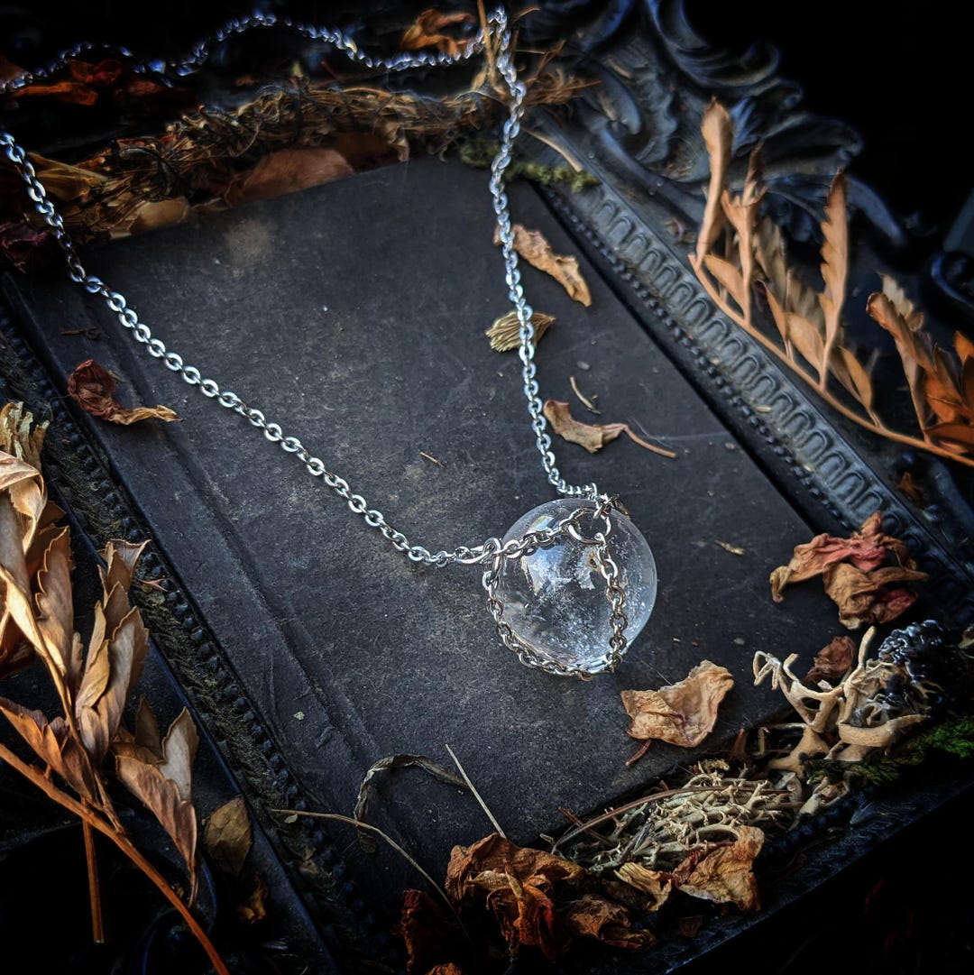 Quartz Oracle Necklace *occult Jewelry *pagan Jewelry *quartz Pendant ...