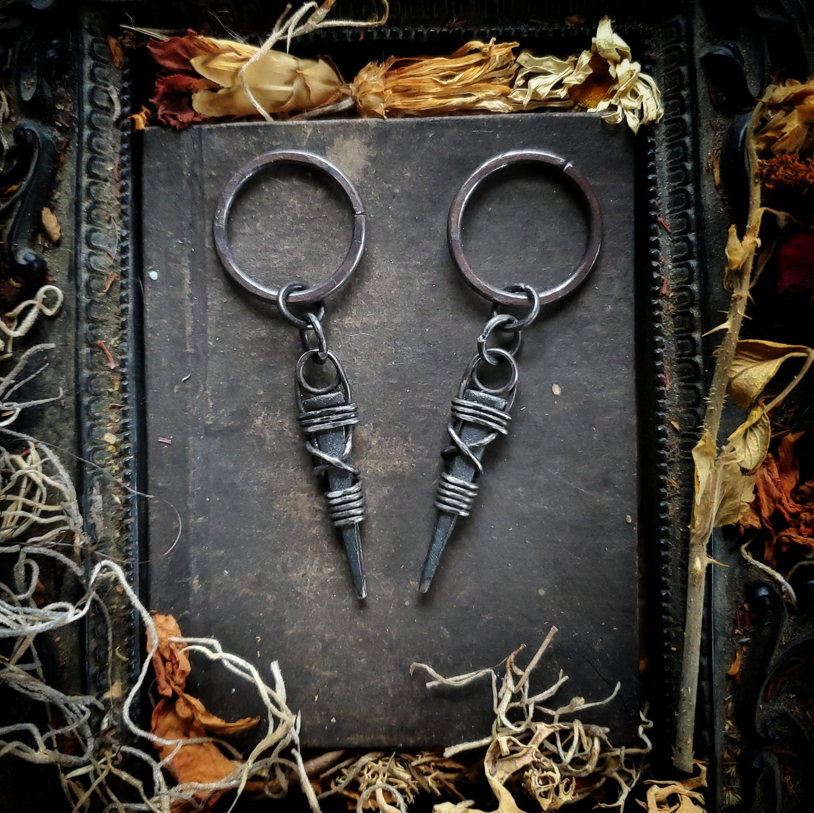 Witch Nail Closed Hoop 10g Ear Hangers *ear Weights *witchcraft *hoops ...