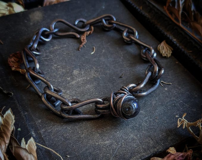 Dark Pearl Bracelet *dark Aesthetic *whimsigoth *witch Aesthetics ...