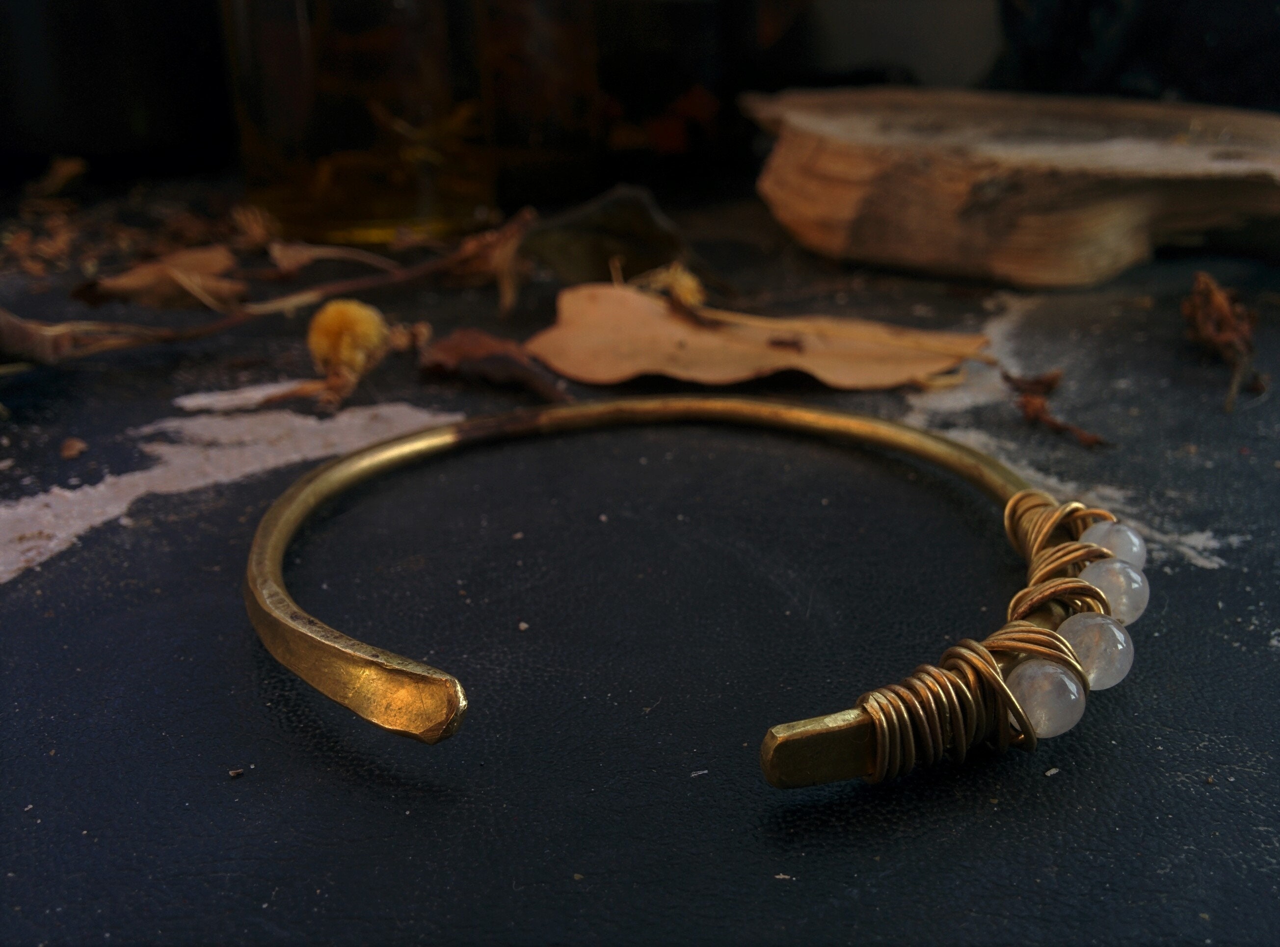 Moon Goddess Brass Bangles