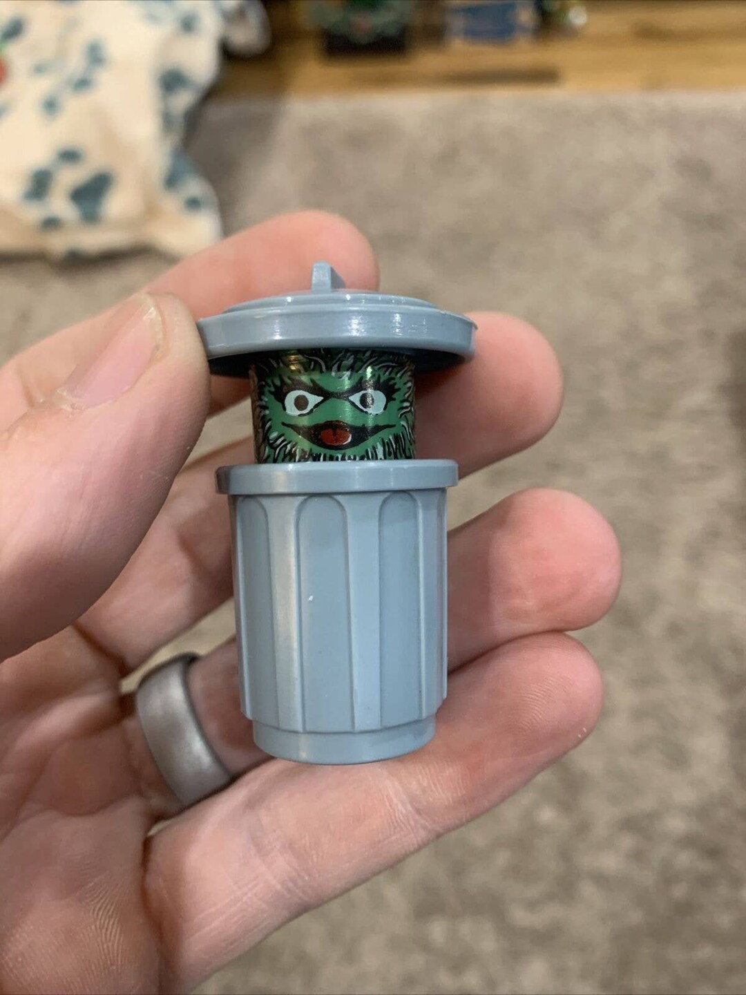 Oscar the Grouch Sesame Street Twist Pop up Trash Can Muppets - Etsy