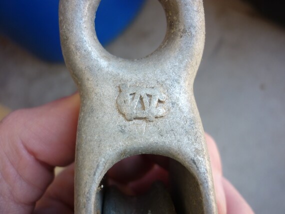 Vintage CW WC Aluminum Rope Sheave Block Pulley Lineman 2 12 Home ...
