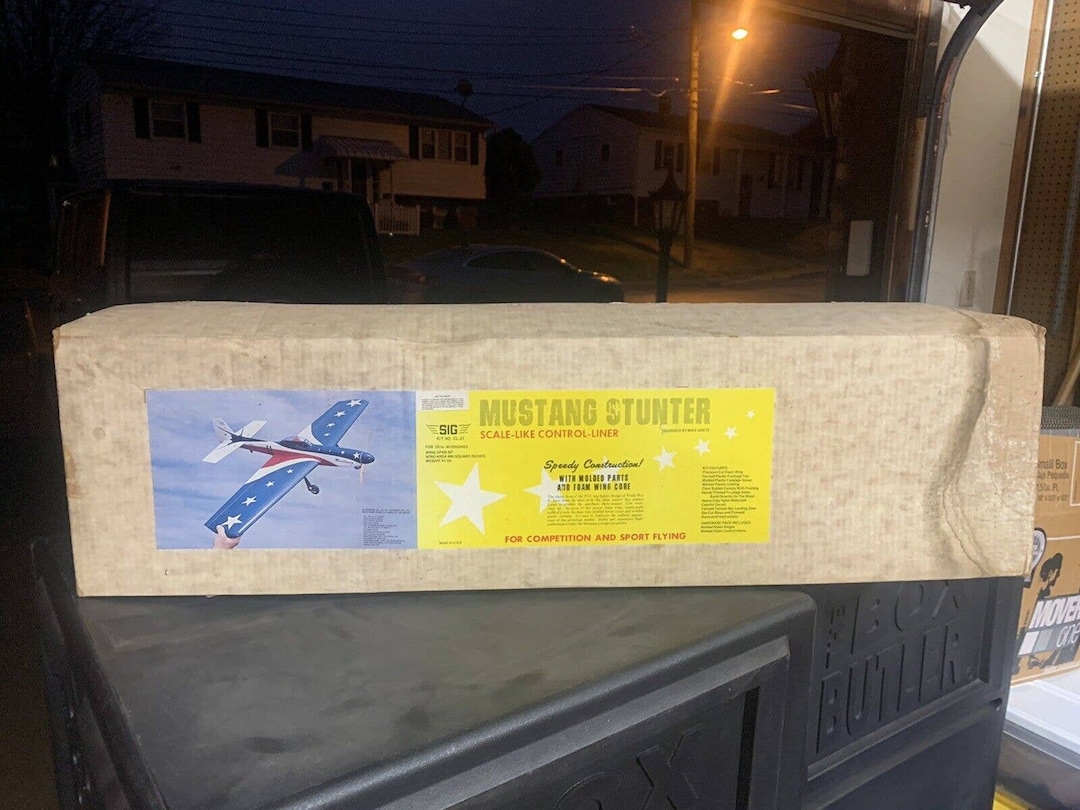 Mustang Stunter SIG Kit No. CL-21 Control Line Model Airplane - Etsy