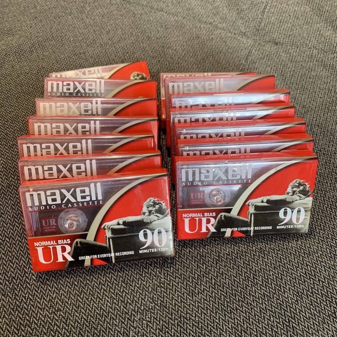 Lot of 14 Maxwell Audio Cassette Tapes UR 90 Minutes Normal - Etsy
