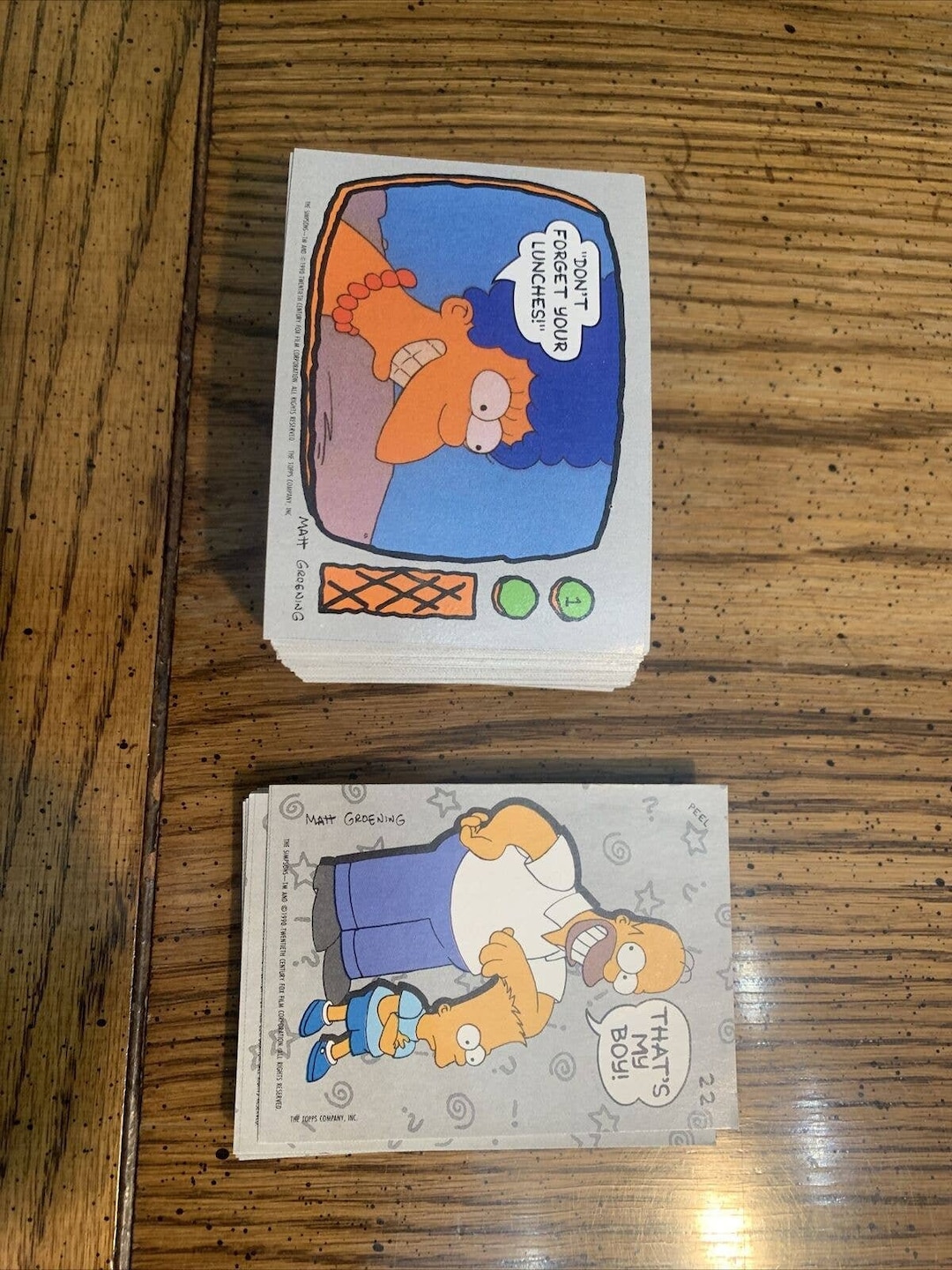 1990 Topps the Simpsons Complete Set of 88 Trading Cards NM-MT - Etsy