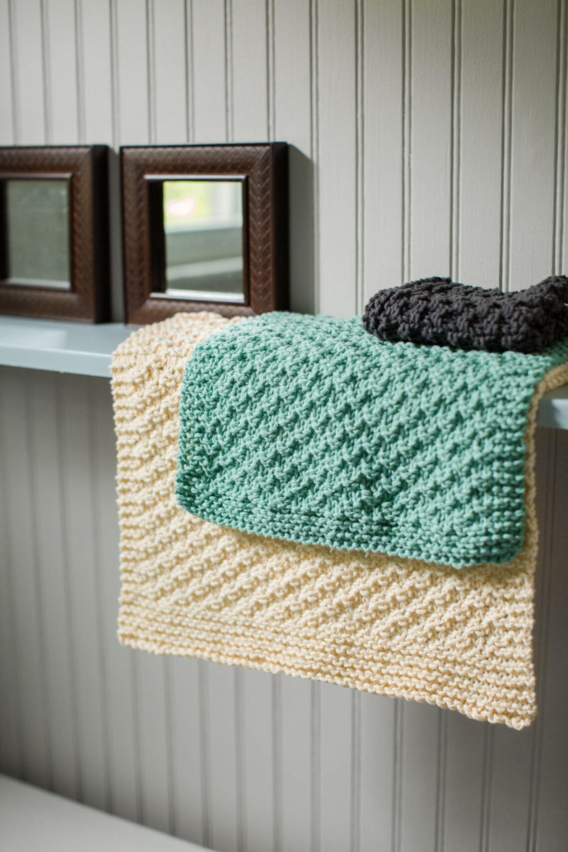 KNITTING PATTERN // Textured Washcloth Knitting Pattern // Easy Knit ...