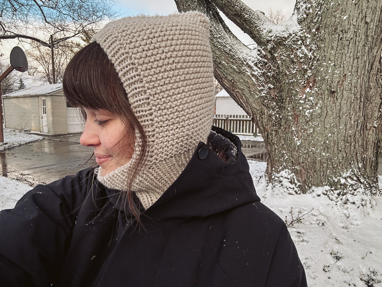 Mist Haven Balaclava Knitting Pattern || Easy to Knit Garter Hooded ...