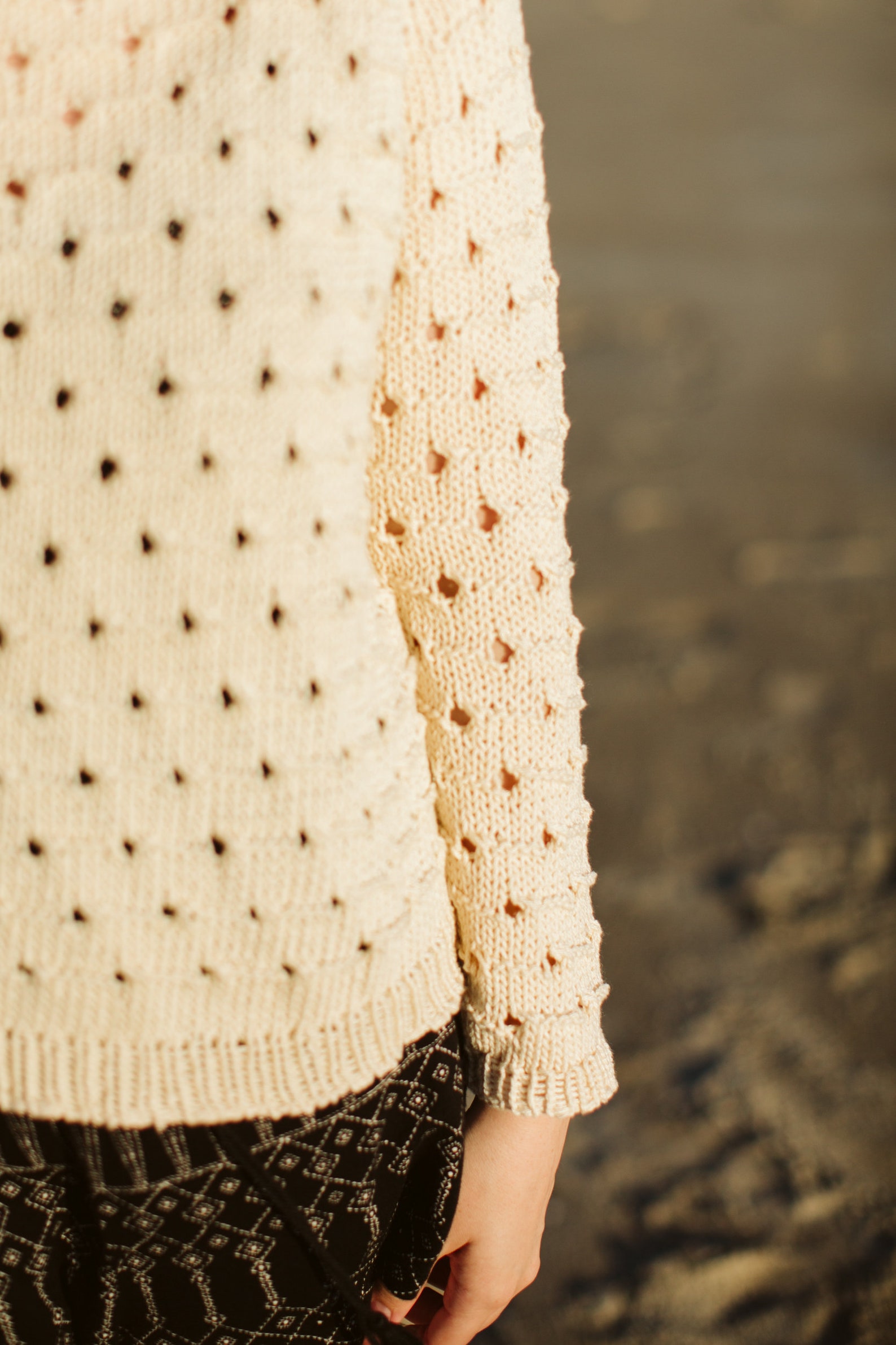 Lace Raglan Sweater Knitting Pattern // Womens Eyelet Summer Pullover ...