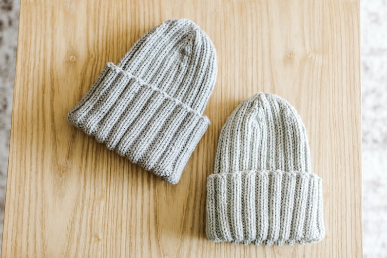 Beginner Ribbed Hat Knitting Pattern // Huckleberry // Quick & - Etsy