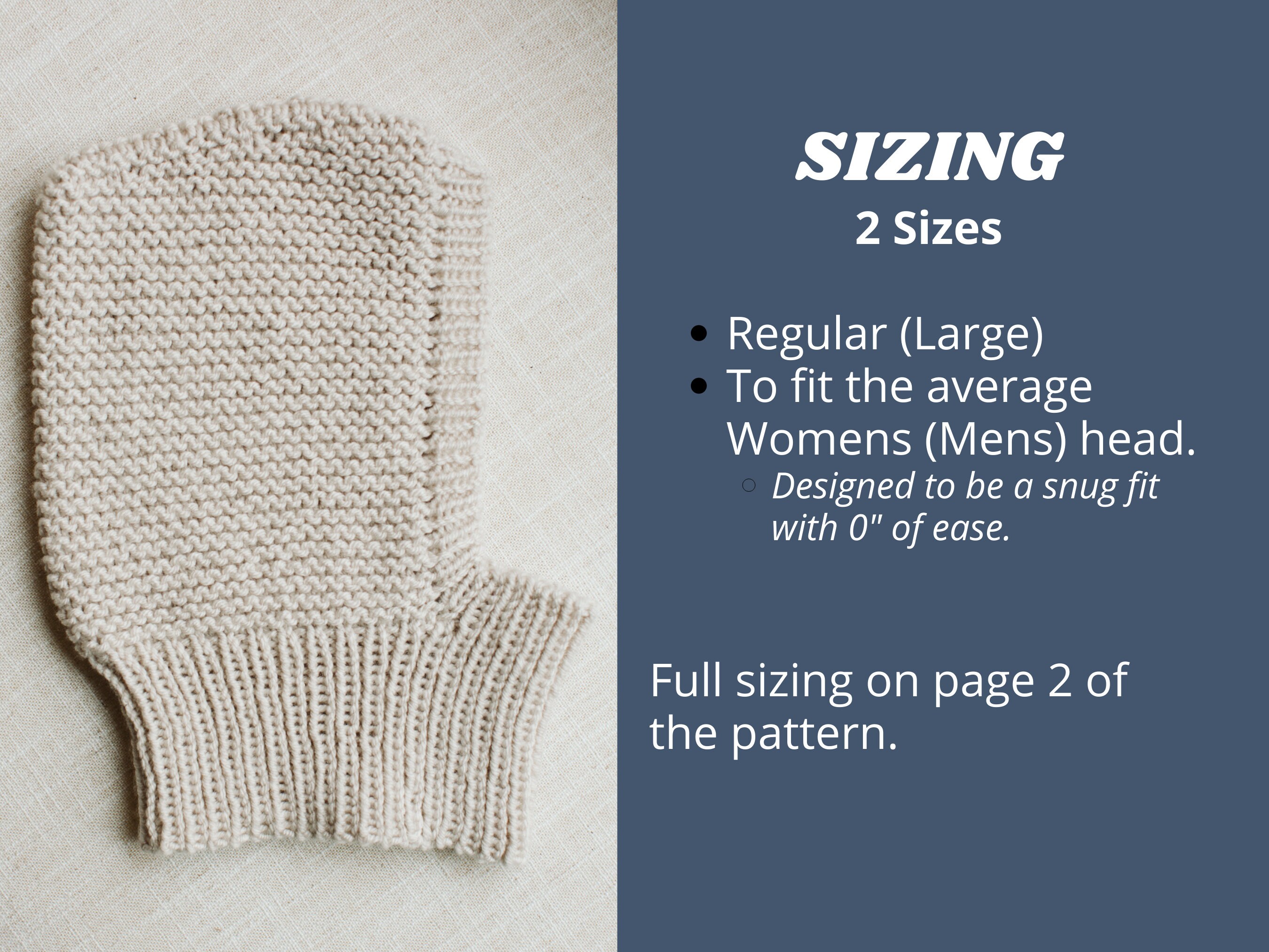 Mist Haven Balaclava Knitting Pattern || Easy to Knit Garter Hooded ...