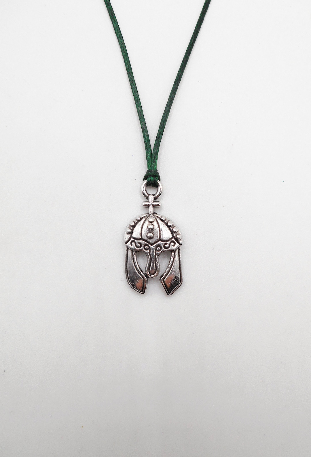 Knight Helmet Necklace, Medieval Crusader Jewelry Mens Choker, Kid Boys ...