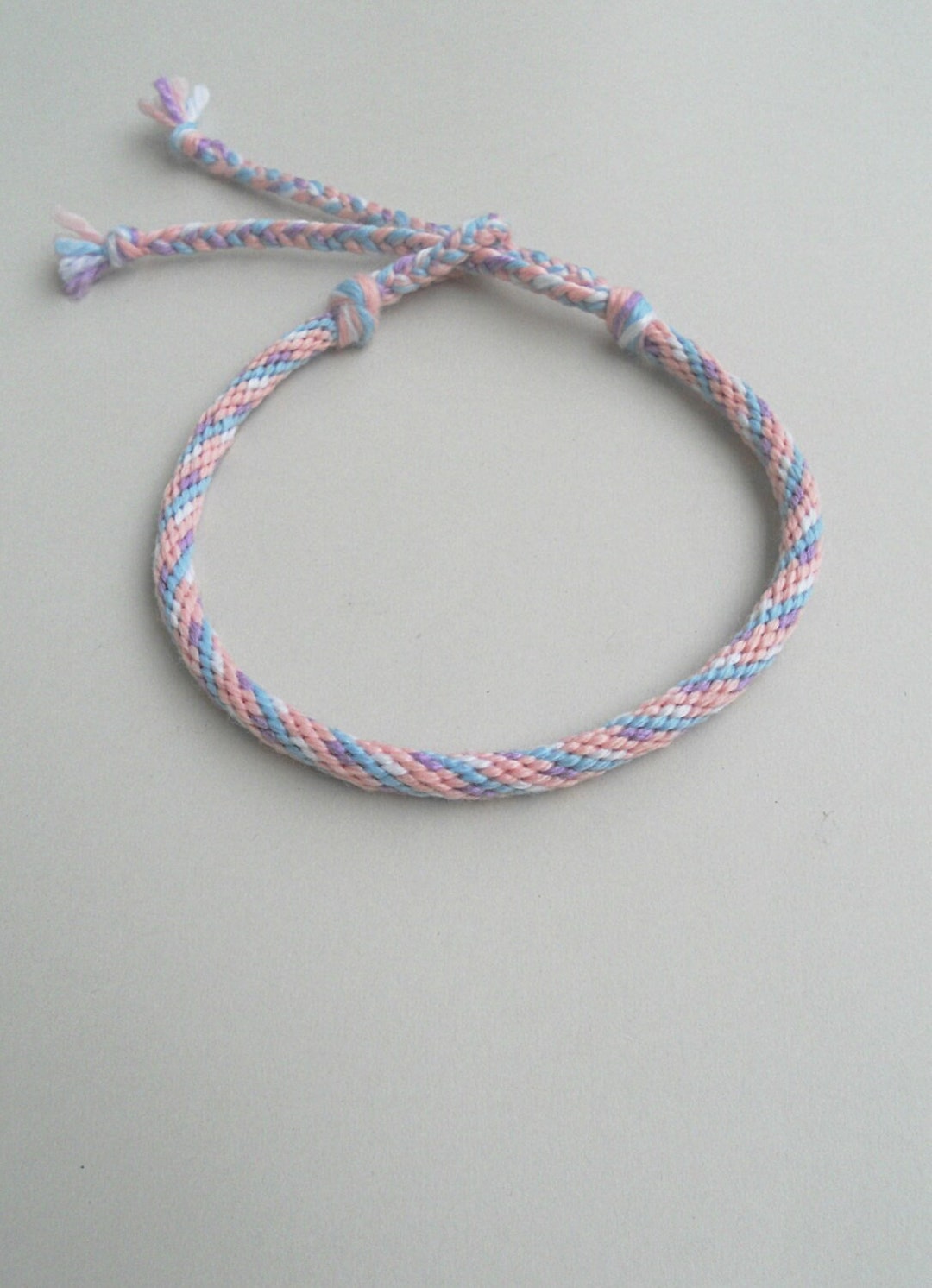 Pastel Anklet, Kumihimo Accessory, Kawaii Jewelry, Harajuku Street ...