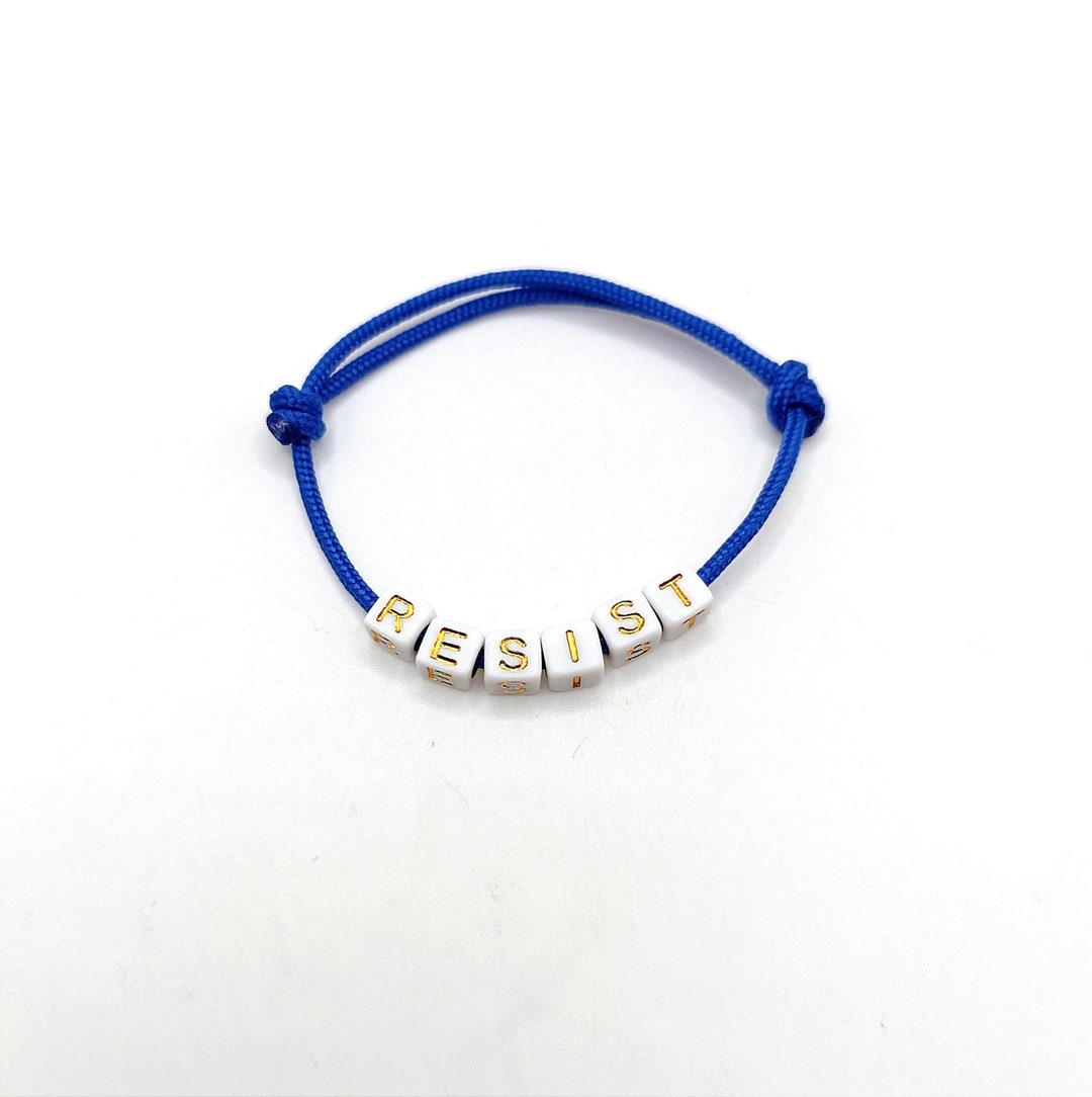 Resist Blue Bracelet, Not Going Back, Not Giving Up, Democrat Liberal ...